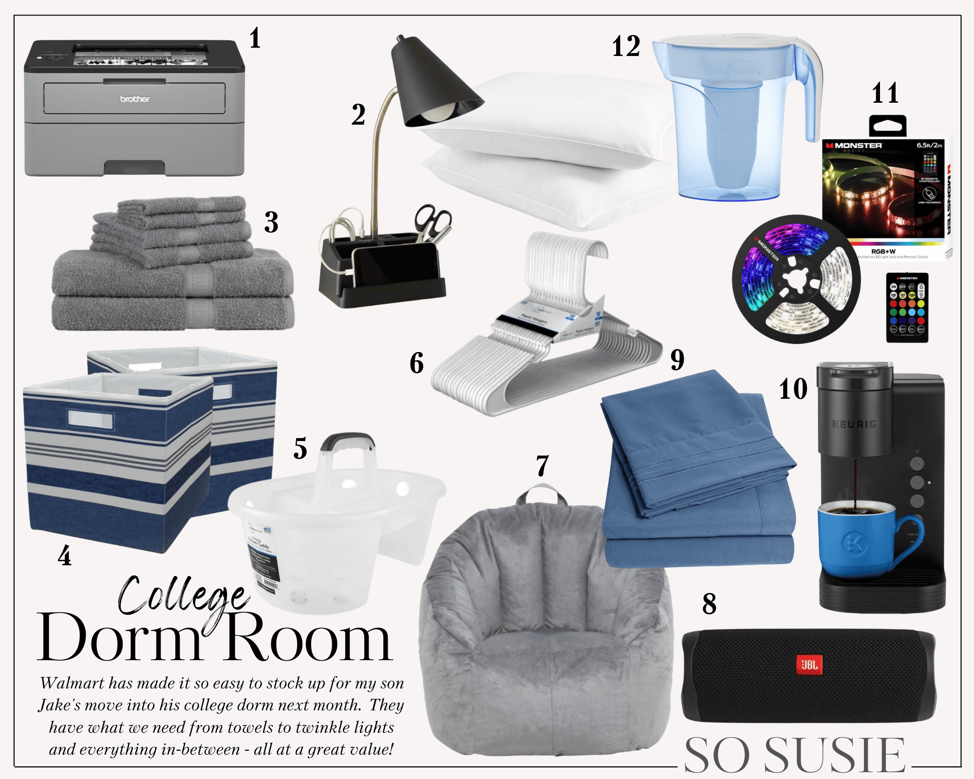 Everything you need to send your young one off to College! | So Susie